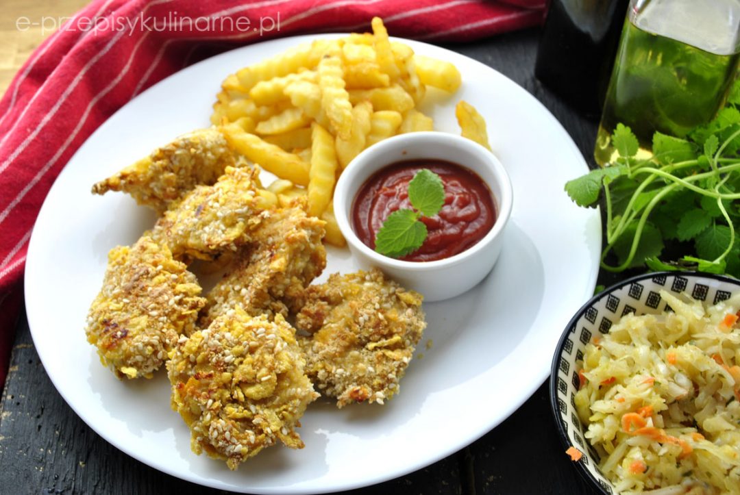 Pieczone nuggetsy z kurczaka – odchudzony przepis